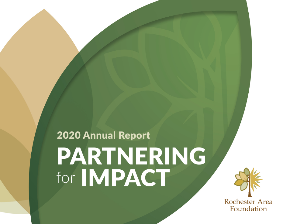 2020 Annual Report Cover | Rochester Area Foundation 2020 Annual Report Cover | Rochester Area Foundation